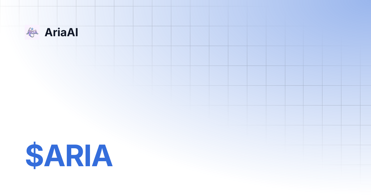 $ARIA | AriaAI